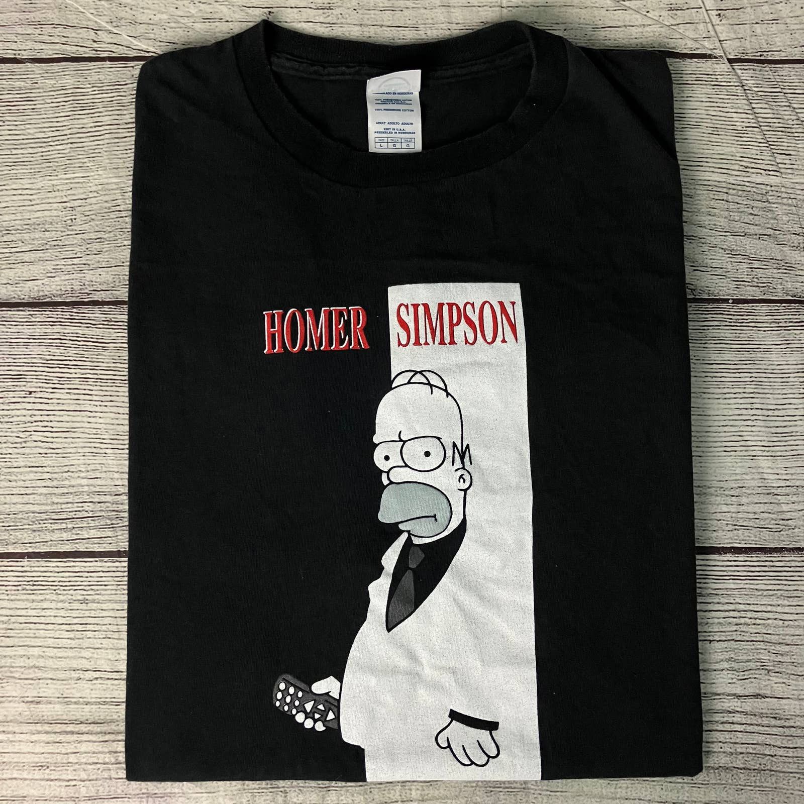Vintage Vintage The Simpsons x Scarface Cartoon Parody T-shirt | Grailed