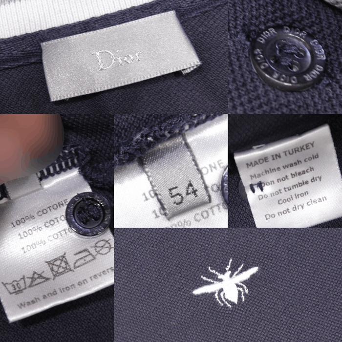 Dior Bee Logo Sun Faded Polo | Grailed