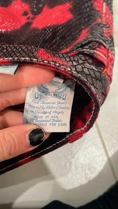 Robins Jeans ROBIN’S JEANS SNAKE PRINT PANTS | Grailed