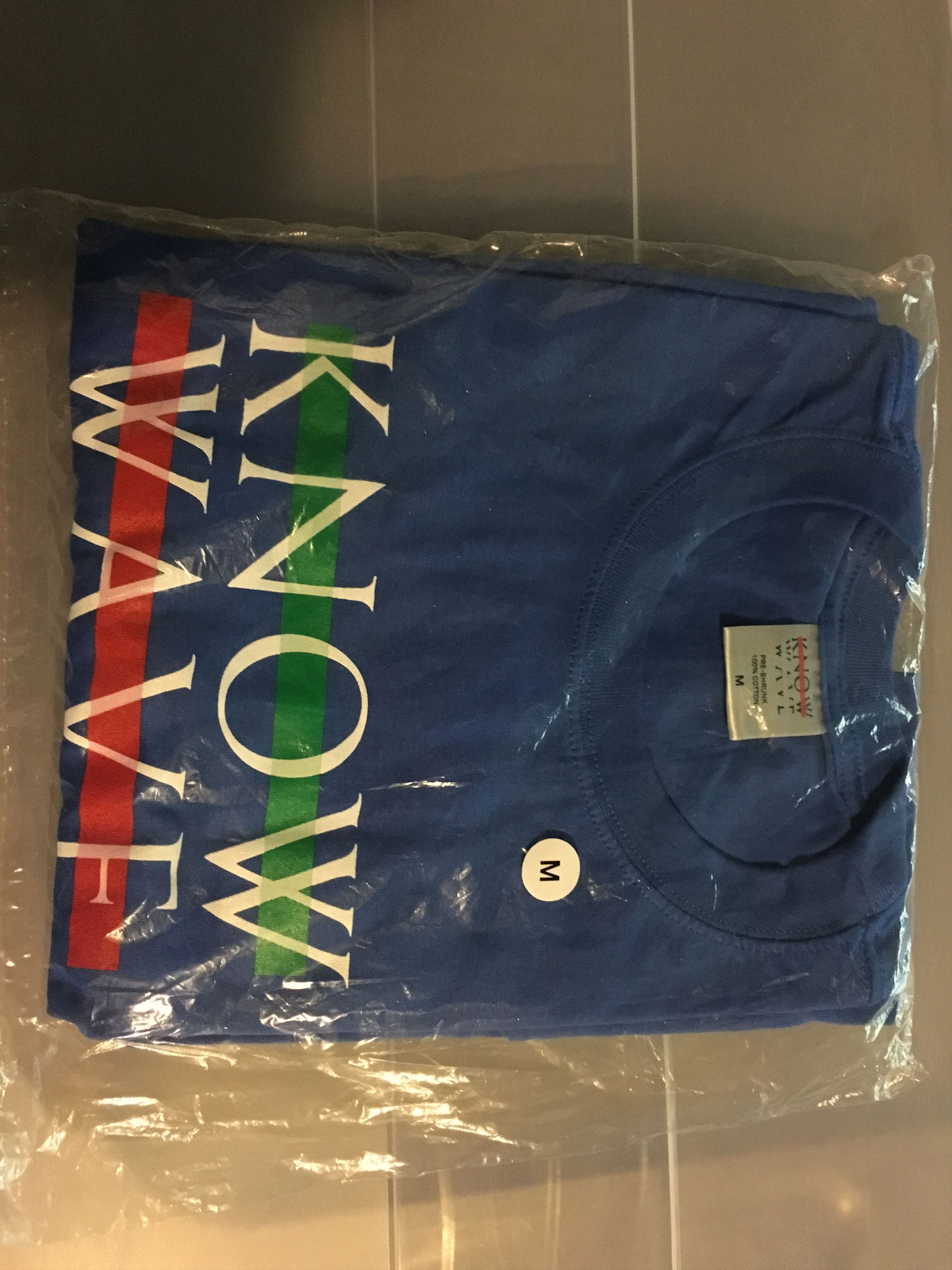 Know Wave Know Wave Logo Tee Blue Medium | Grailed