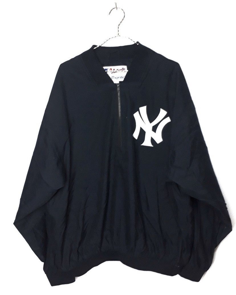 MLB × Majestic × New York Yankees New York Yankees Big Logo Quarter ...