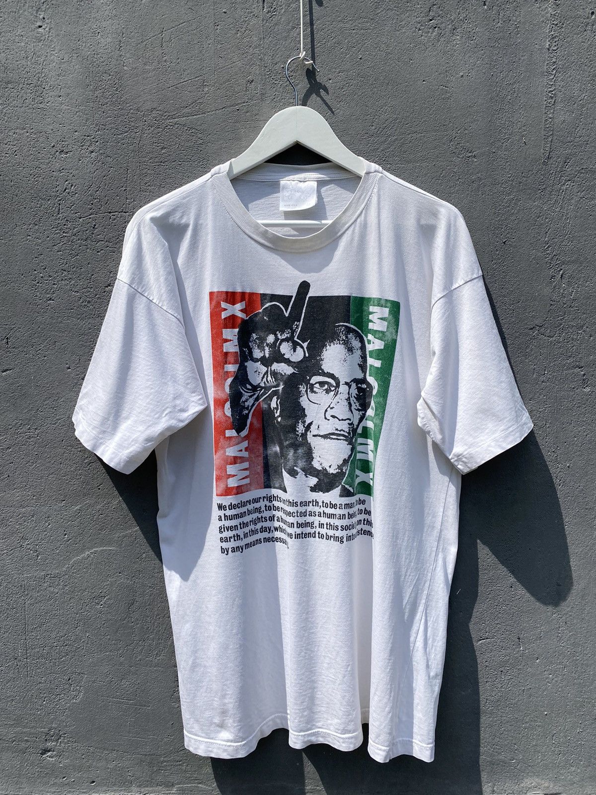 Vintage Vintage 90s Malcolm X Quote T Shirt Single Stitch | Grailed Vintage Vintage 90s Malcolm X Quote T Shirt Single Stitch | Grailed