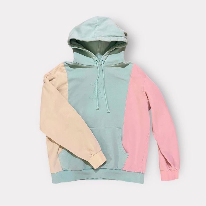 Deadstock Teddy Fresh Pastel Colorblock Hoodie | Grailed