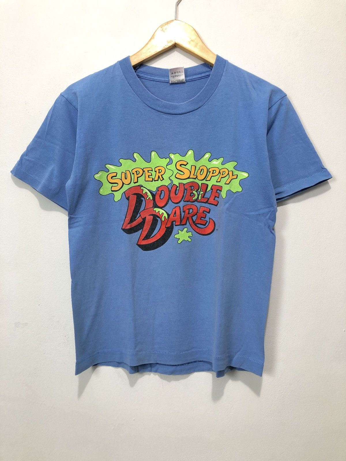 Nickelodeon × Vintage Vintage 90s Nickelodeon Super Sloppy Double Dare T-Shirt | Grailed