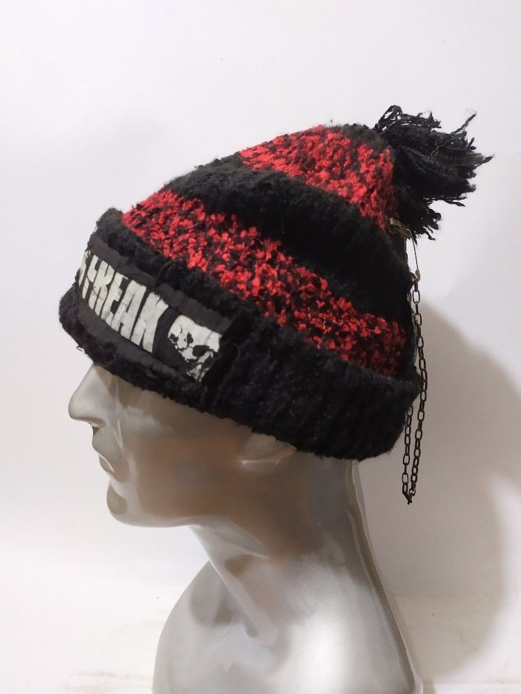 Japanese Brand Drug Freak Japan Skull Punk bondage Beanie Hats | Grailed