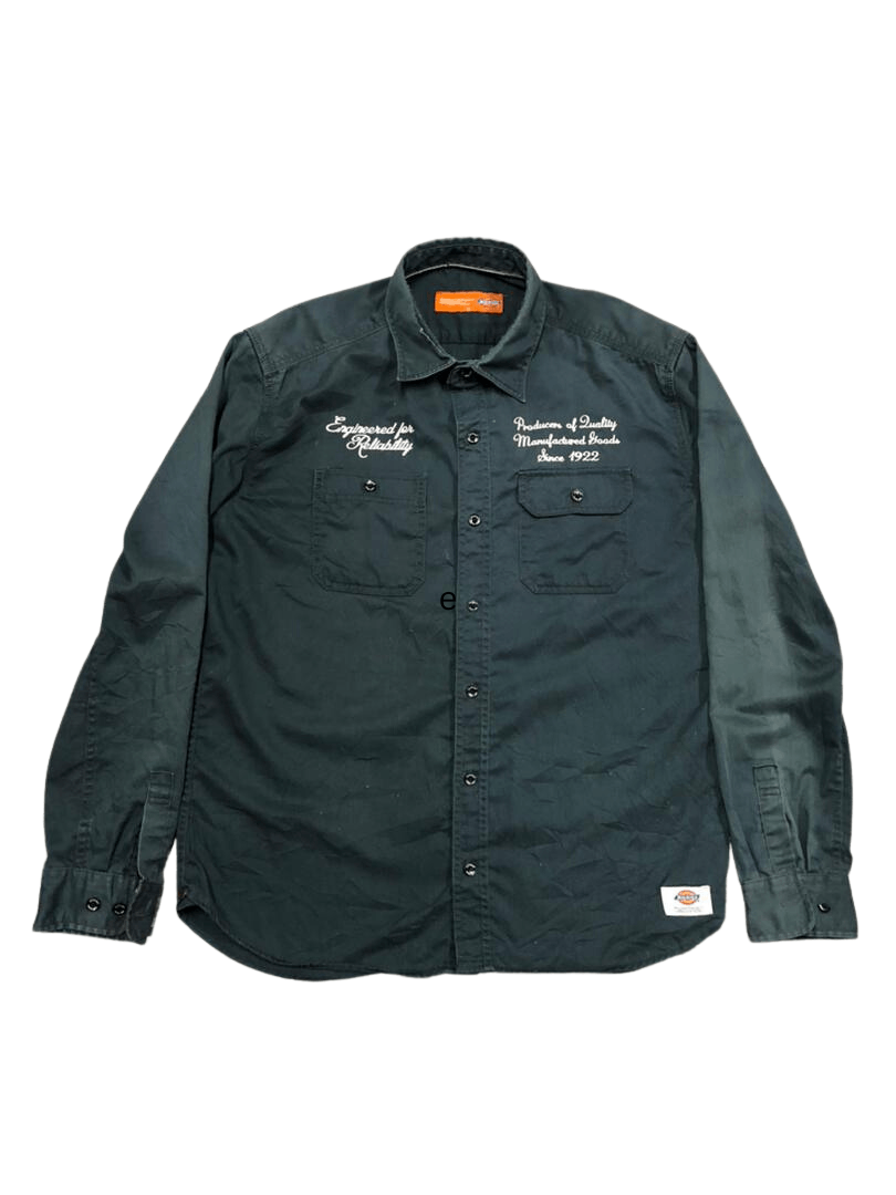 Dickies Vintage Dickies Button-ups workwear emerald green | Grailed