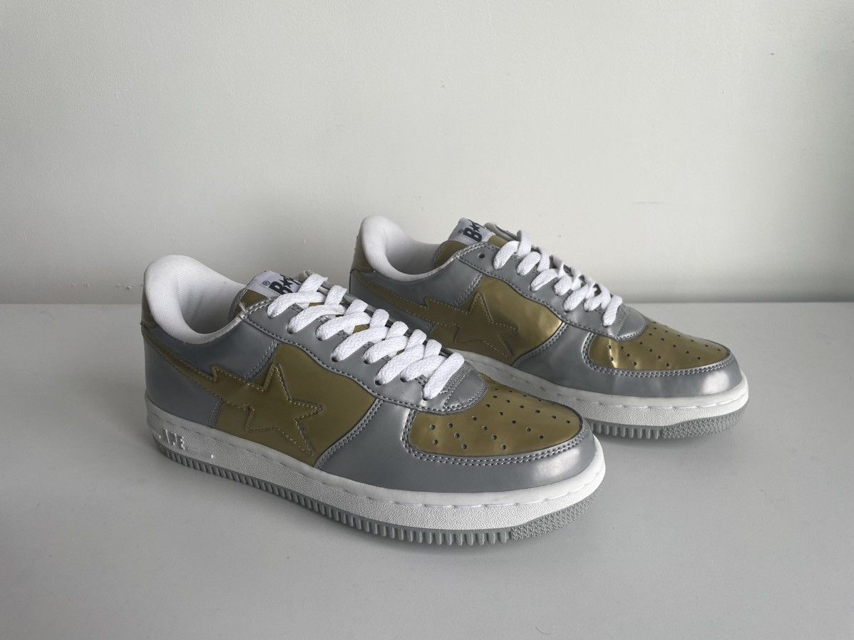 Bape OG BAPESTA SILVER/GOLD | Grailed