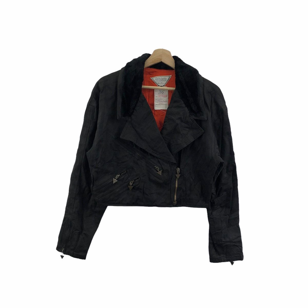 Versus Versace Vtg 90’ GIANNI VERSACE VERSUS Cropped Top Jacket ...