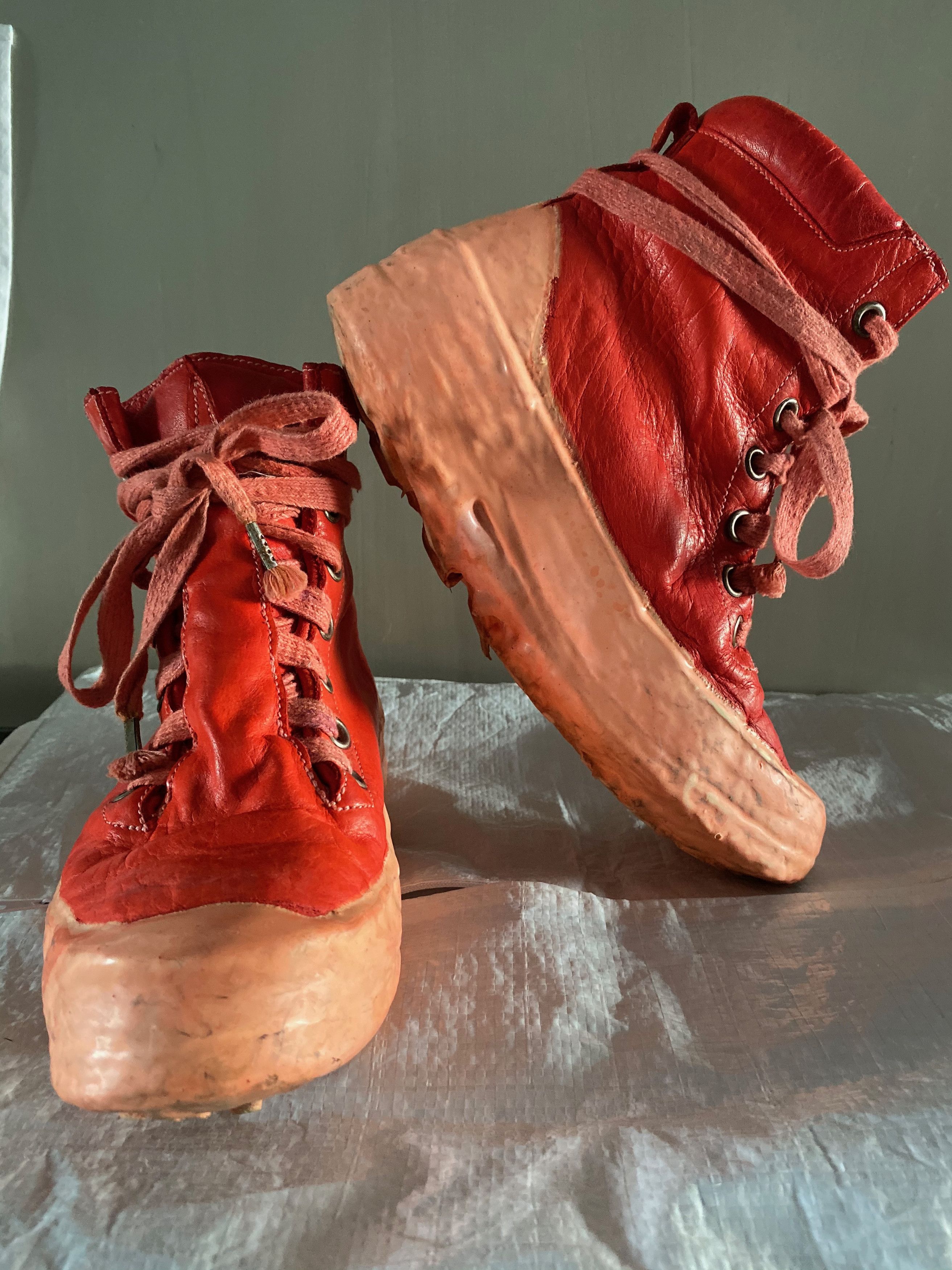 Carol Christian Poell as new *CCP drip sneakers holy grail RED col 13 | Grailed