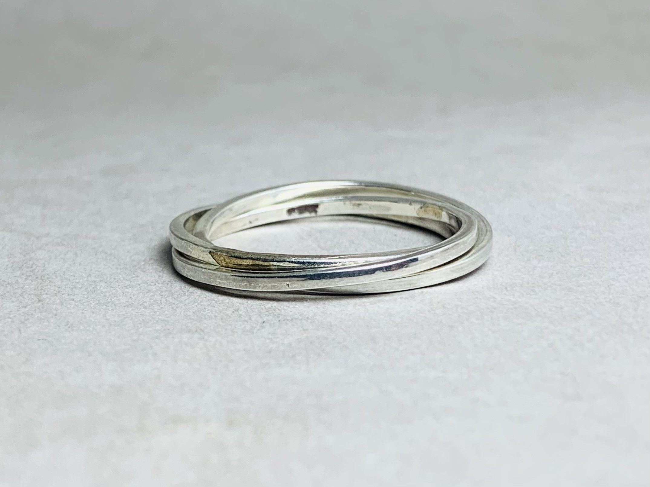 Handmade Rolling Ring, Interlocking Trinity Ring, Dainty Ring | Grailed