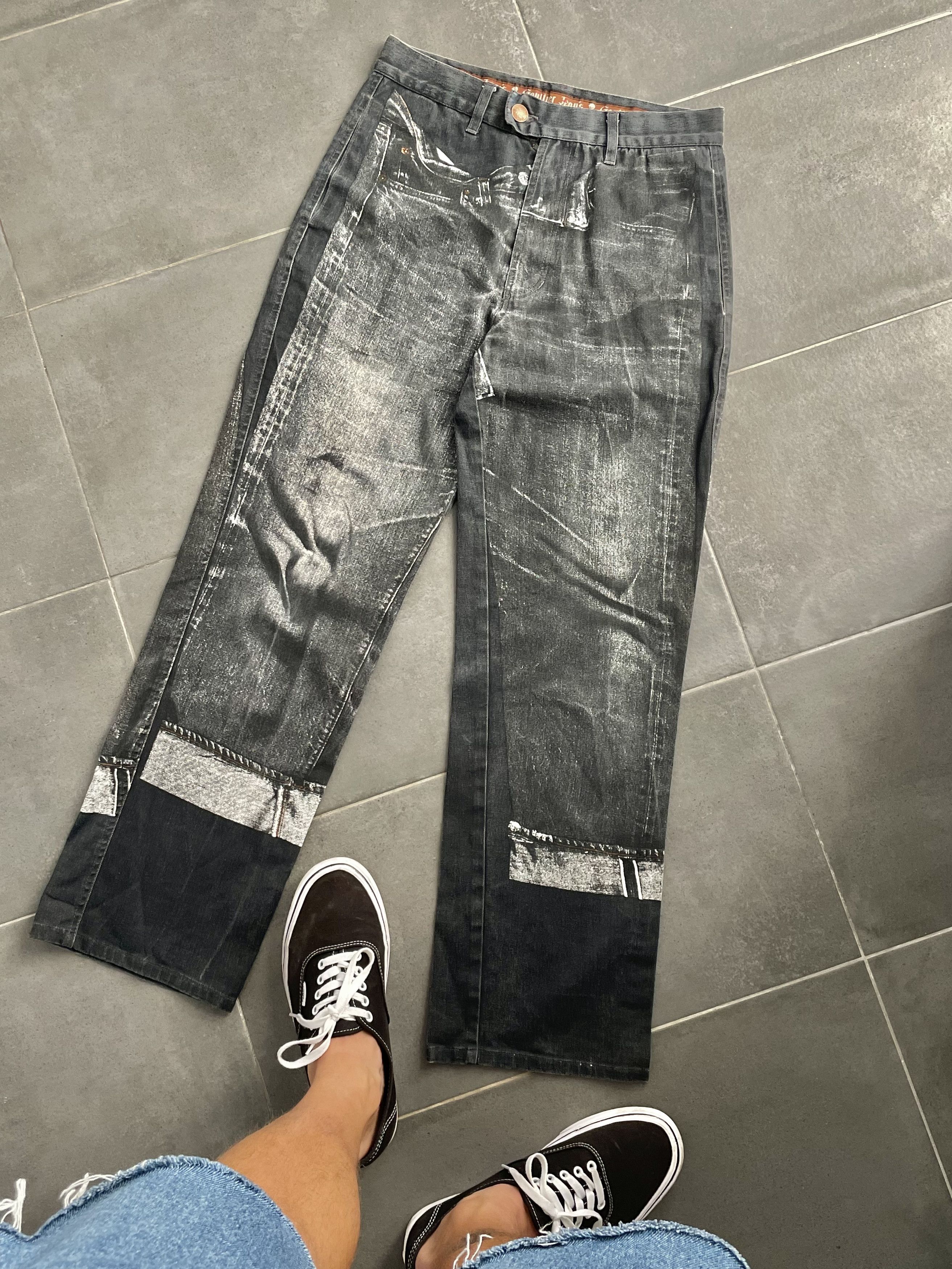 Jean × Jean Paul Gaultier × Vintage Jean Paul Gaultier Jeans Graphic ...