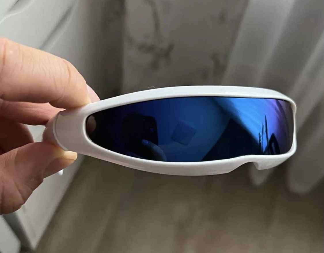 Kurt Cobain White Dystopian Sunglasses Retro Cyber Punk Archive Cosplay ...