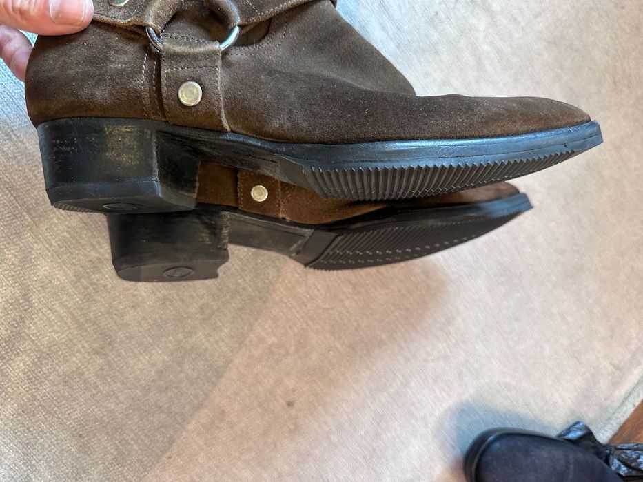 Saint Laurent Paris SLP Wyatt Boots Sz 8.5 in Brown Suede | Grailed