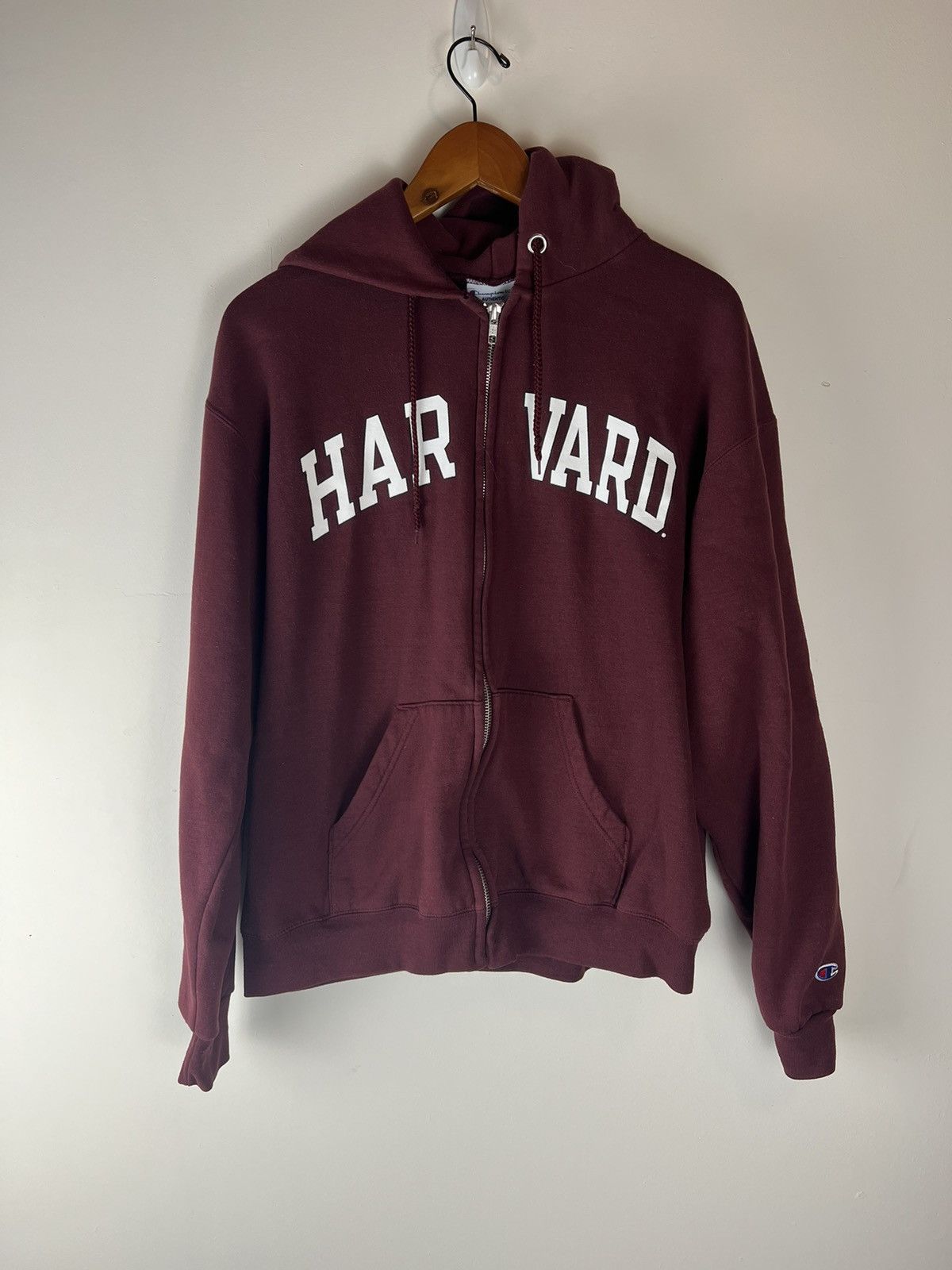 American College × Champion × Vintage Champion Harvard Zip Up Hoodie ...