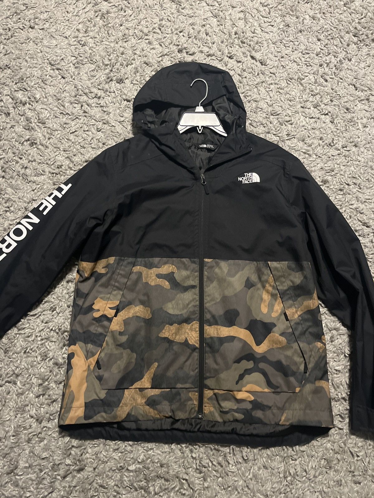 The North Face TNF camo raincoat | Grailed