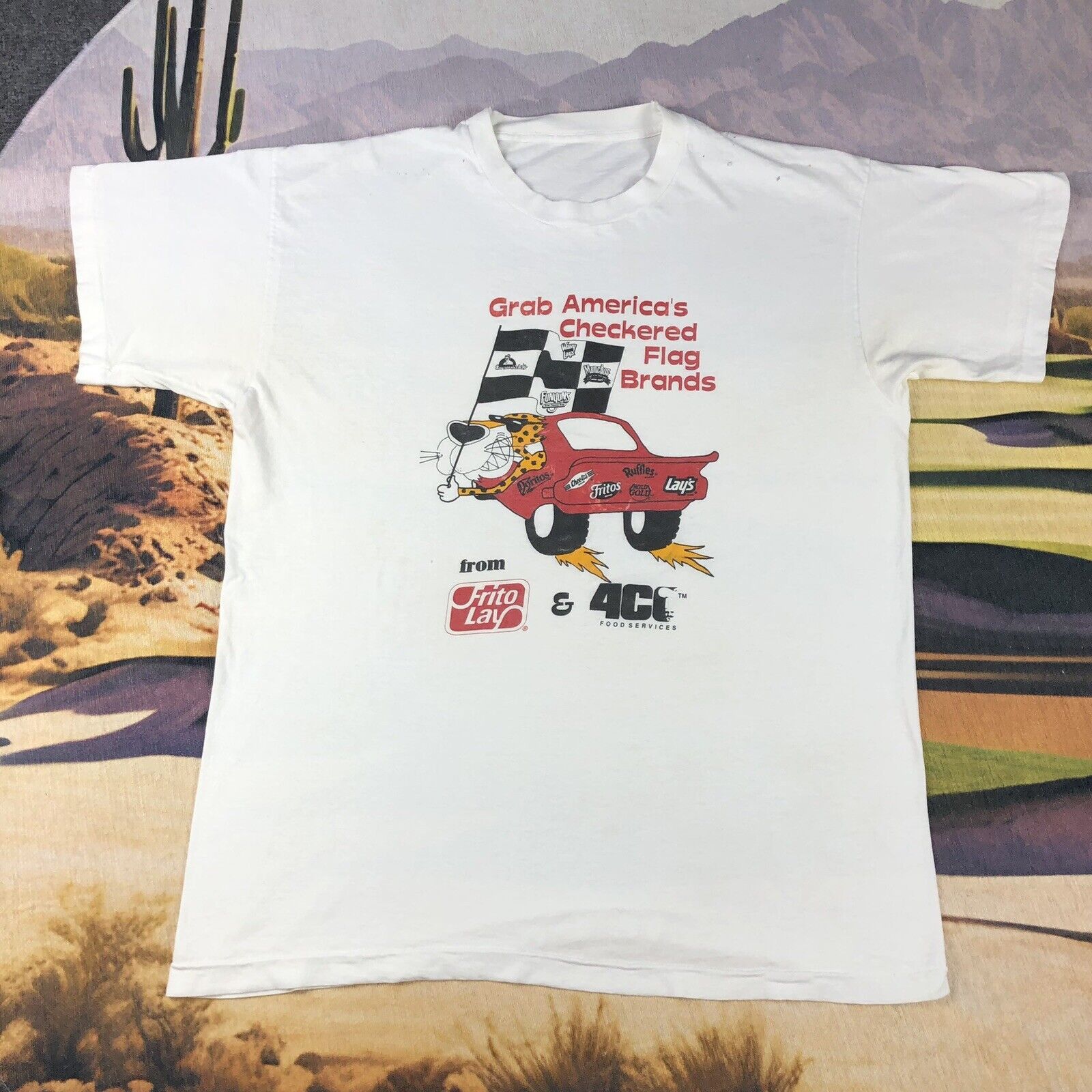 Vintage Vintage 90s Single Stitch Frito Lay Chester Cheetos Snack Tee ...