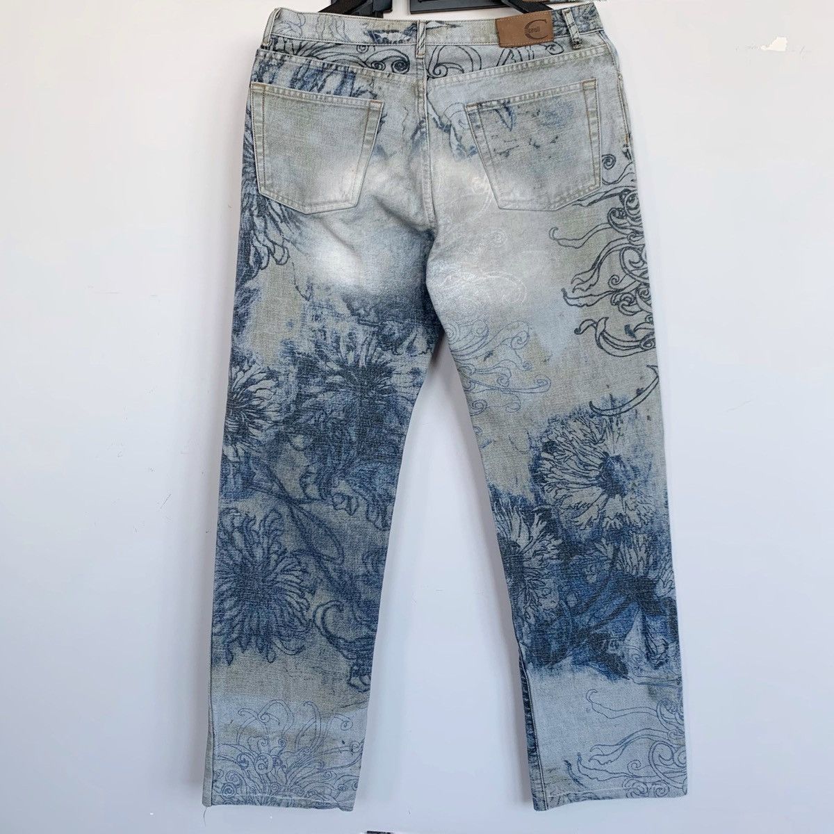 Just Cavalli 🌱 Vintage Roberto Cavalli Jeans Pants Floral Flower Print ...