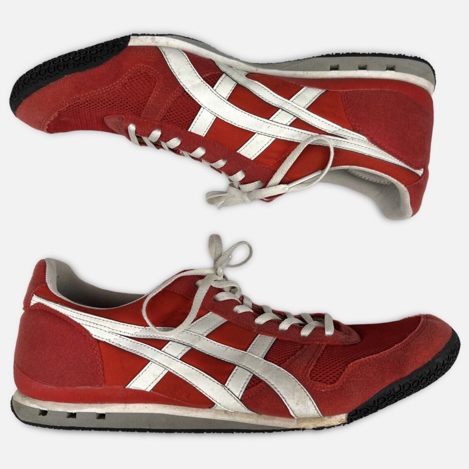 Onitsuka Tiger Red White Onitsuka Tiger Traxy Trainer Sneakers Athletic ...