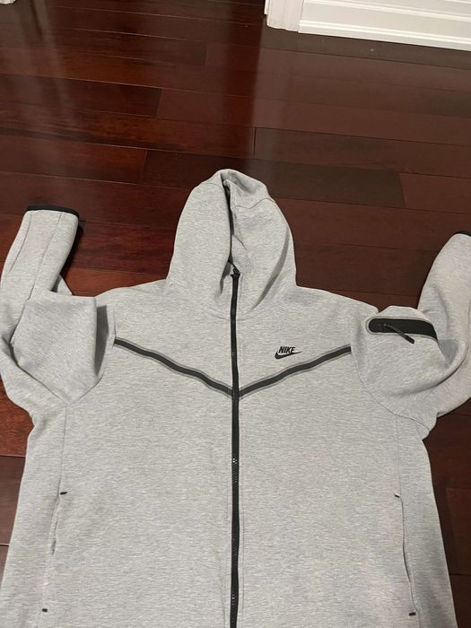 Nike Grey Nike tech hoodie | Grailed
