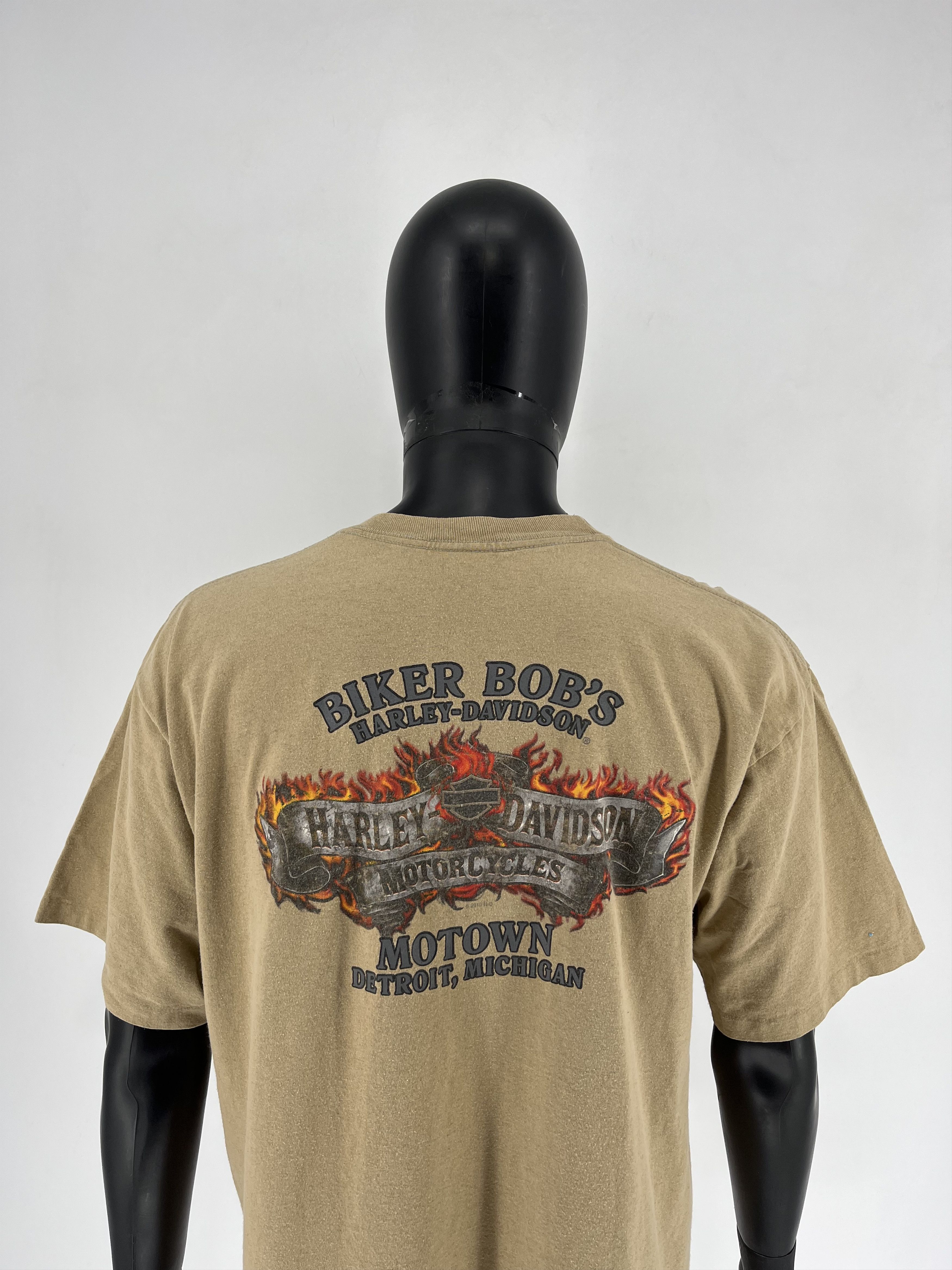 Vintage Harley Davidson Detroit Biker Bob’s Vintage T Shirt Size XL ...