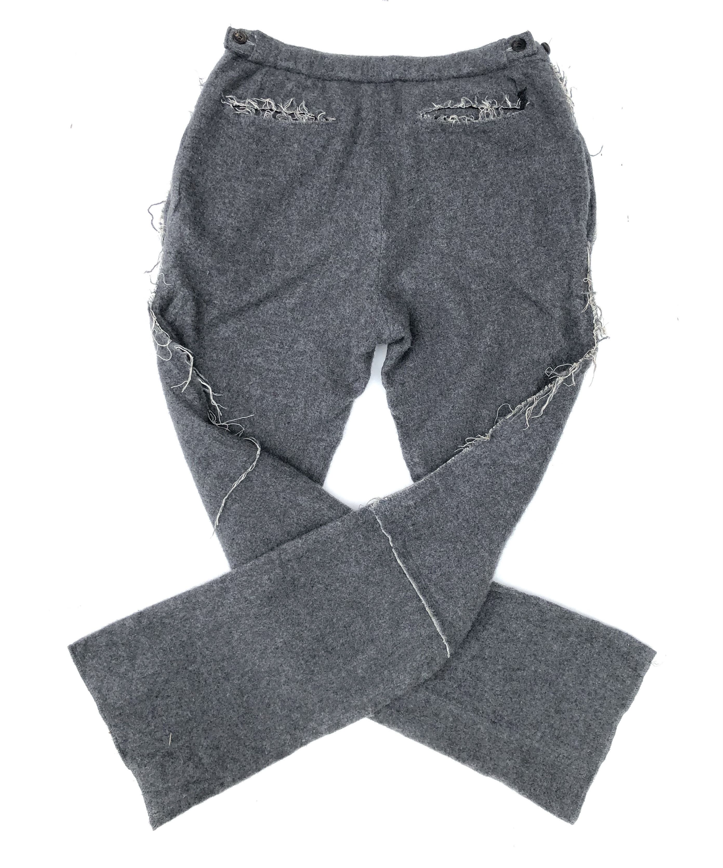 Avant Garde RARE🔥RIP VAN WINKLE BLOCK SEAMS WOOL PANTS | Grailed