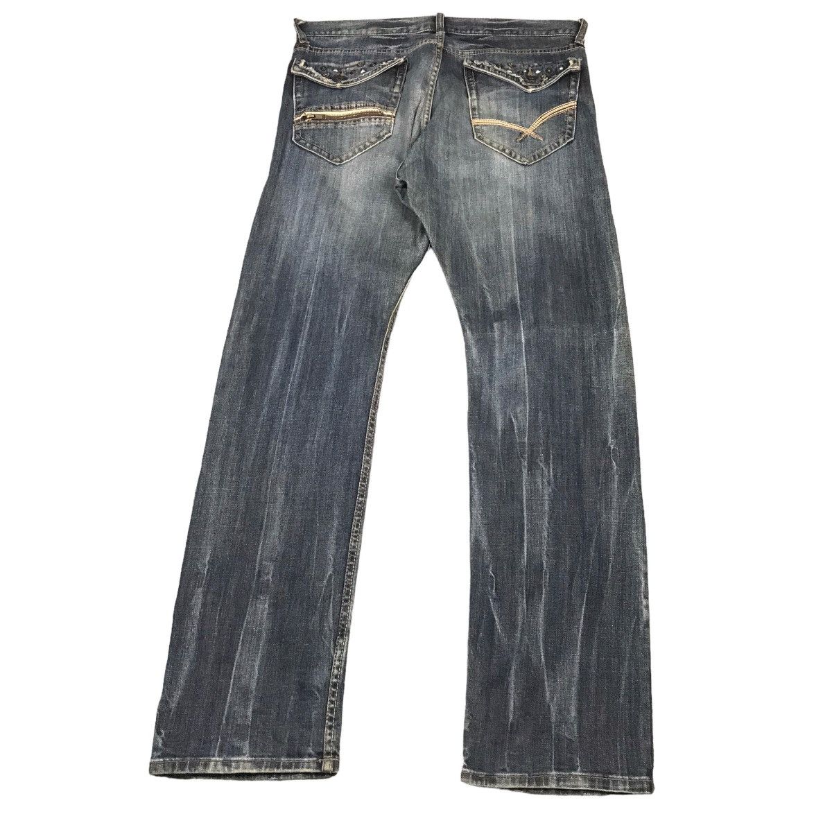 Japanese Brand FLARE DENIM REAL JEANS BOOTCUT DENIM PANTS | Grailed