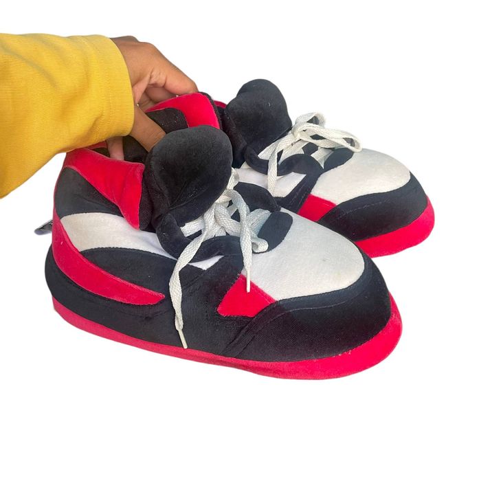 Designer Happy Feet Sneaker Slippers Plush Fat Shoes Mens 9 | Grailed