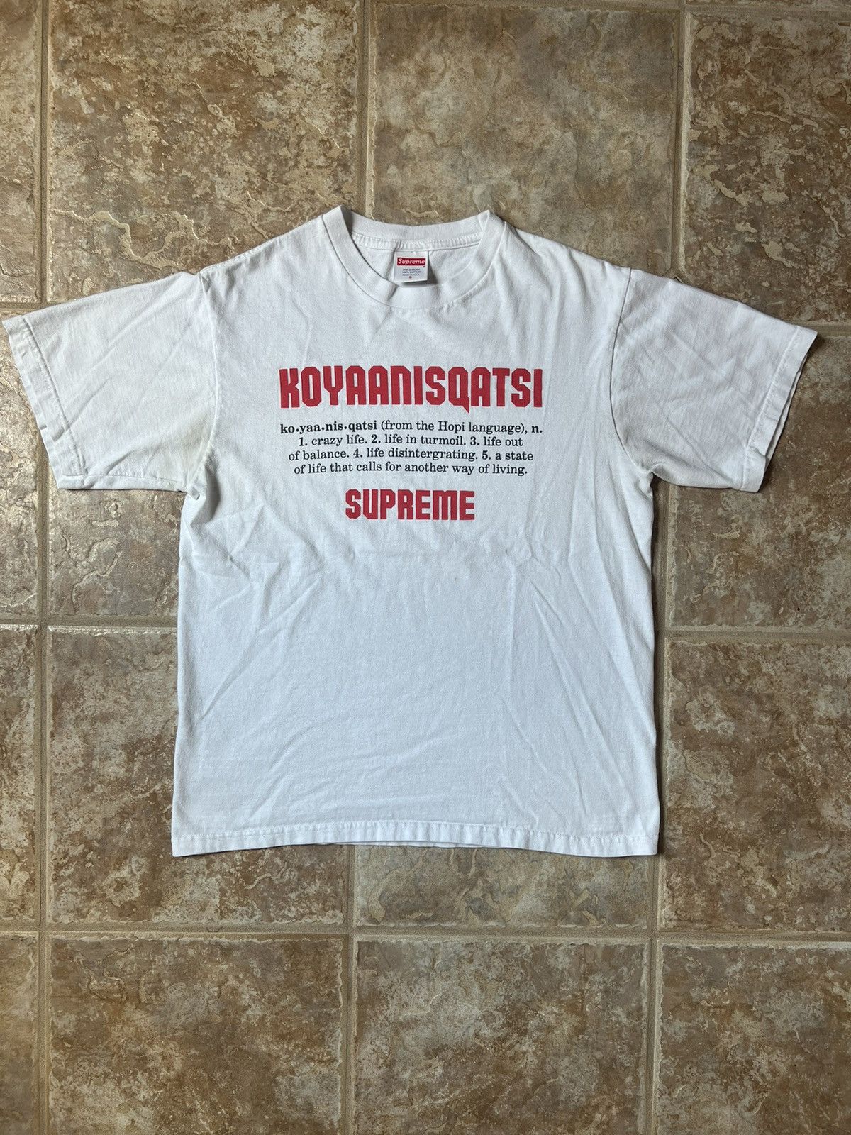 Streetwear × Supreme × Vintage Vintage Y2K Supreme Chinese Spell Out Essential Tee | Grailed