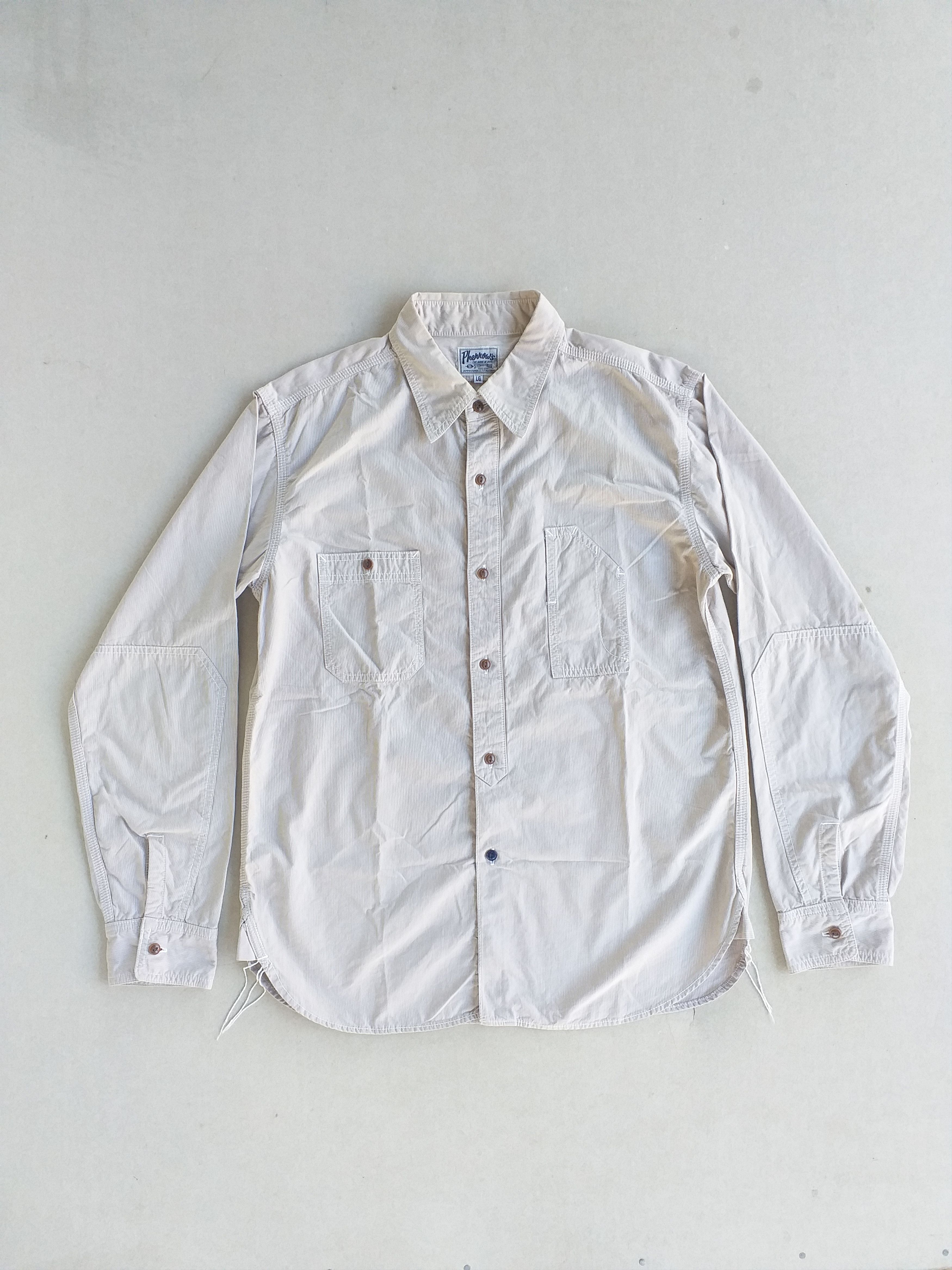 Pherrows Pherrows Stormy Blue Worker Shirts | Grailed