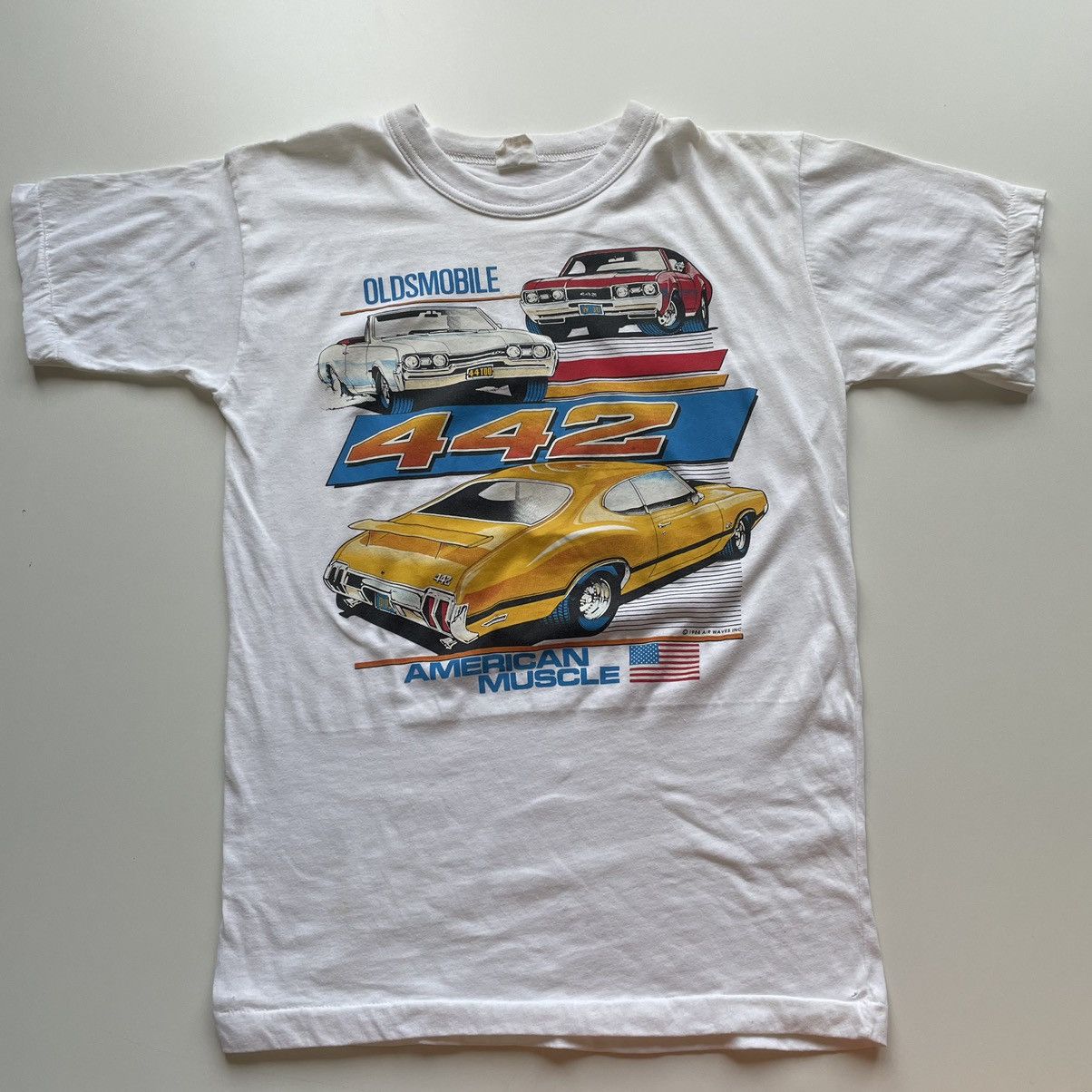 Vintage Vintage 90s Oldsmobile 442 Car Graphic T Shirt Rare Medium ...