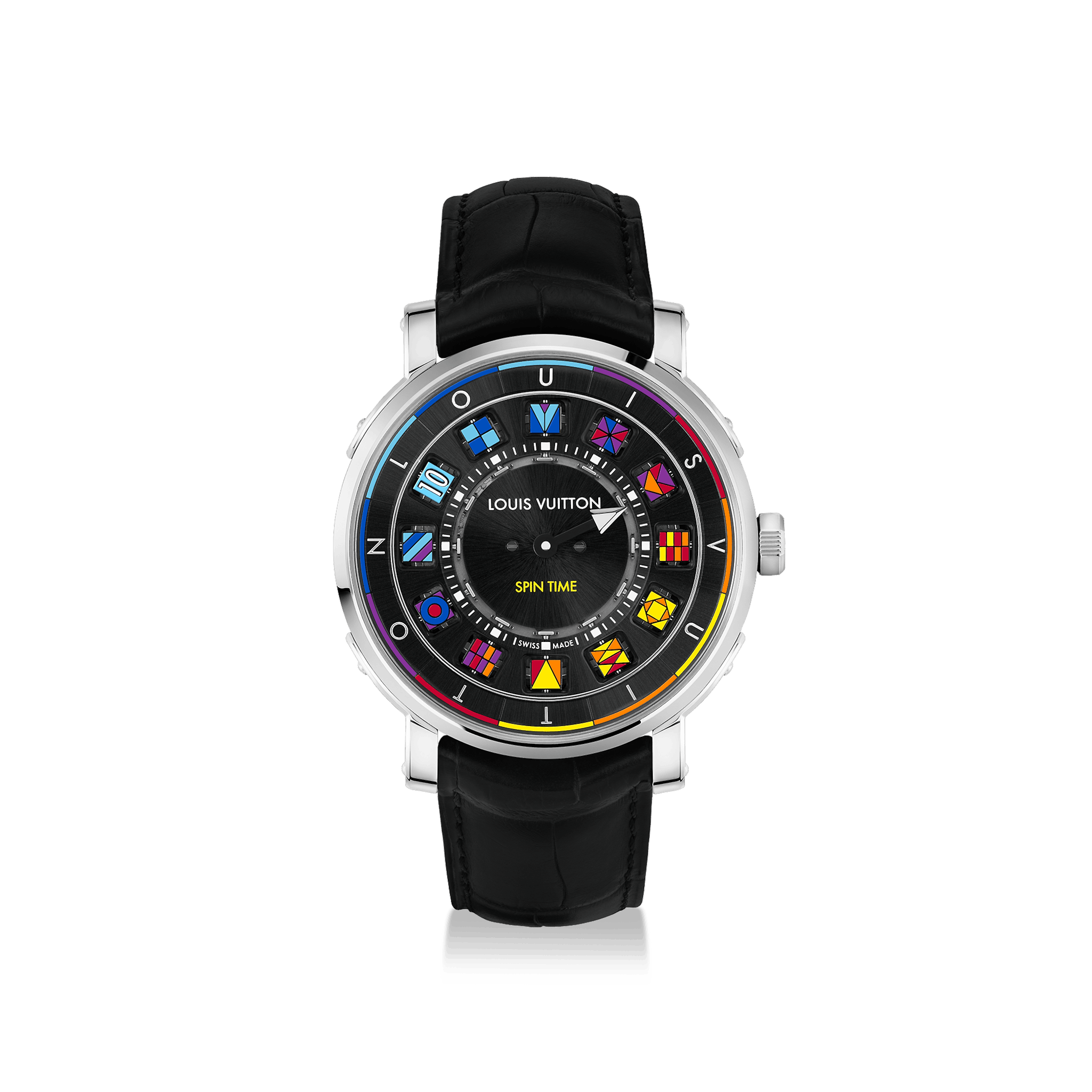 Louis Vuitton LOUIS VUITTON WATCHES MONOGRAM LV LOGO TAMBOUR MOON ...