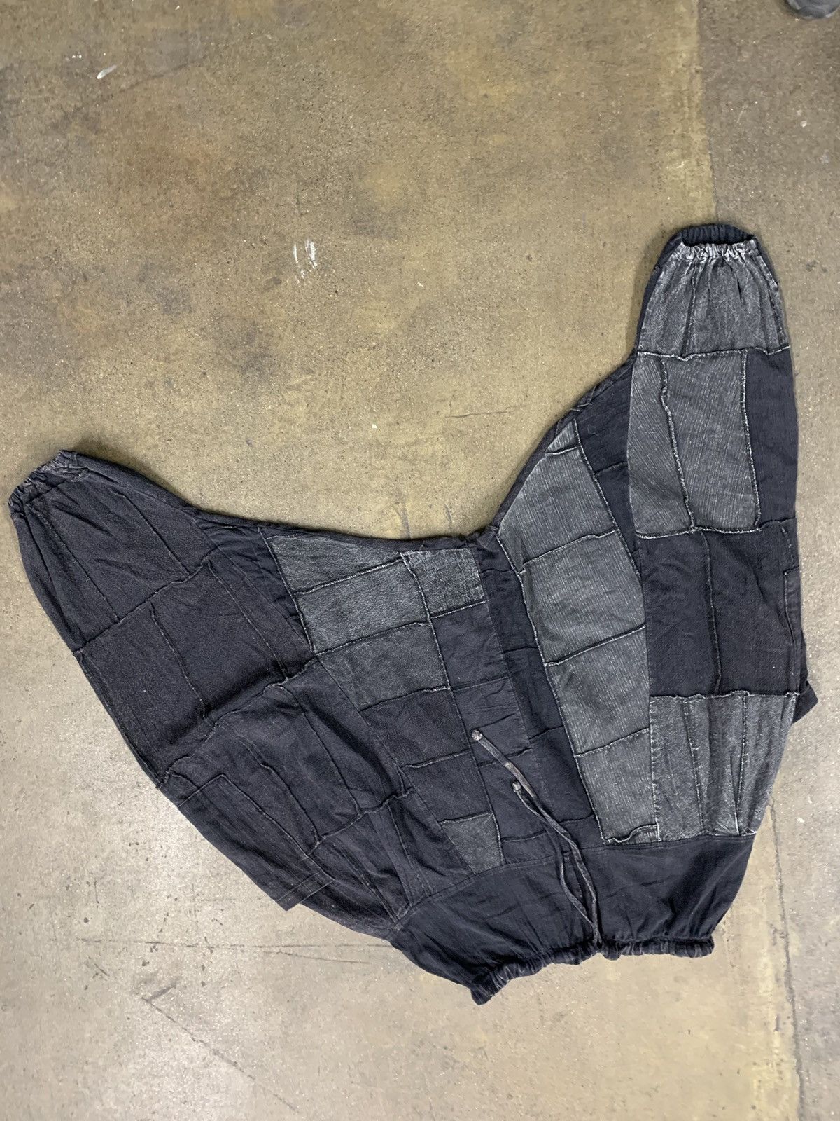 Streetwear Japanese OzKat Patchwork Crust Drop Crotch Pants | Grailed