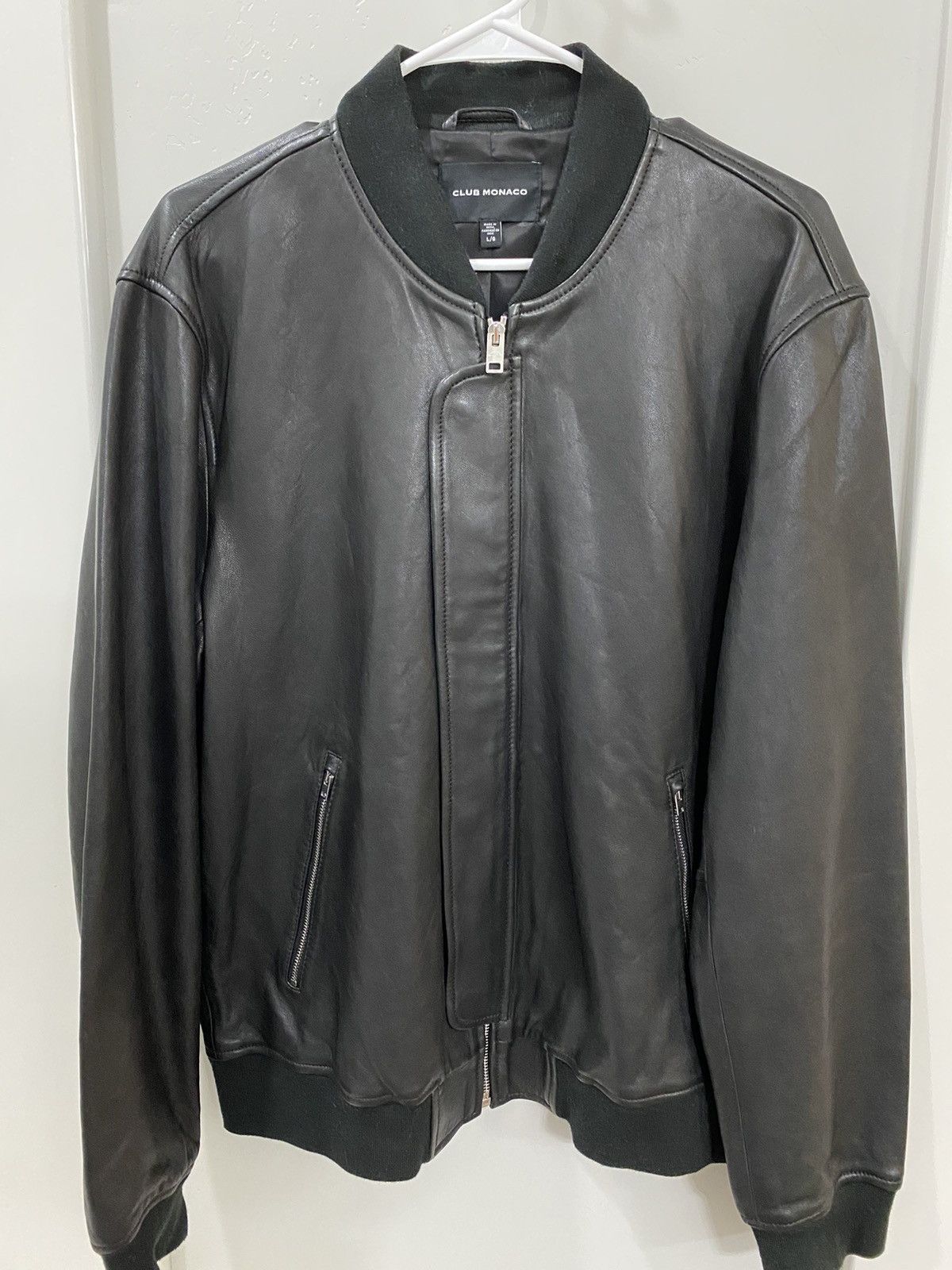 Club Monaco Club Monaco Leather Bomber Jacket | Grailed