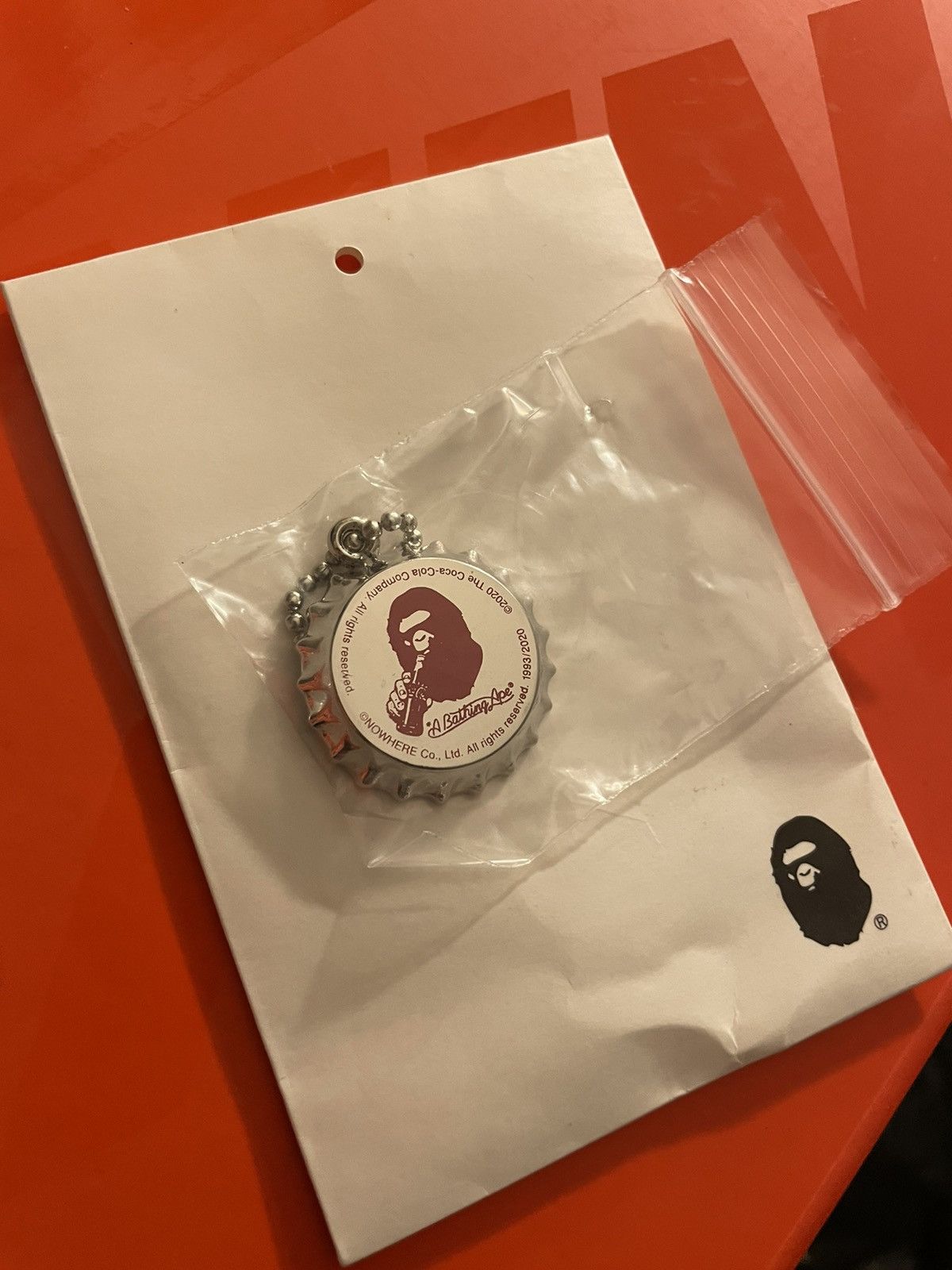 Bape × Coca Cola Bape x Coca Cola Bottle Cap Keychain | Grailed