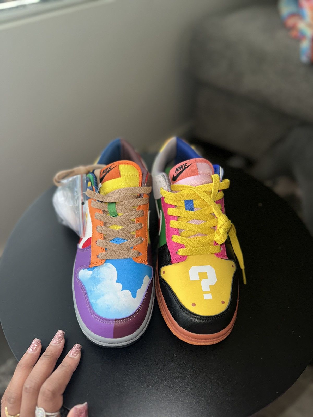Custom Mario Custom Dunks | Grailed