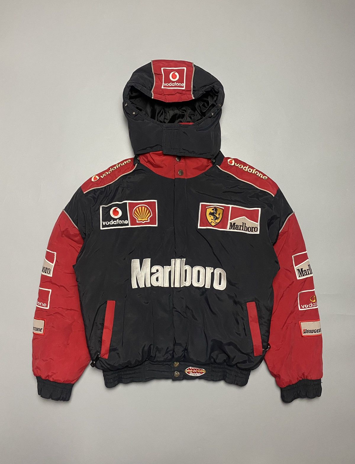 Ferrari × Marlboro × Racing Marlboro x Ferrari Vodafone vintage hooded ...