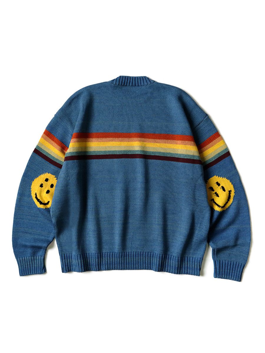 Kapital Kapital 5G Rainbow & Rainbowy Elbow Smile Sweater | Grailed
