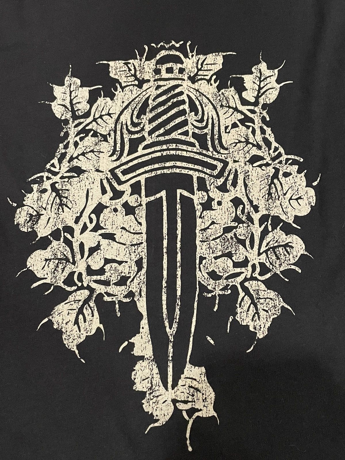 Chrome Hearts RARE Chrome Hearts Vine Dagger Logo Black Zip Up Hoodie ...