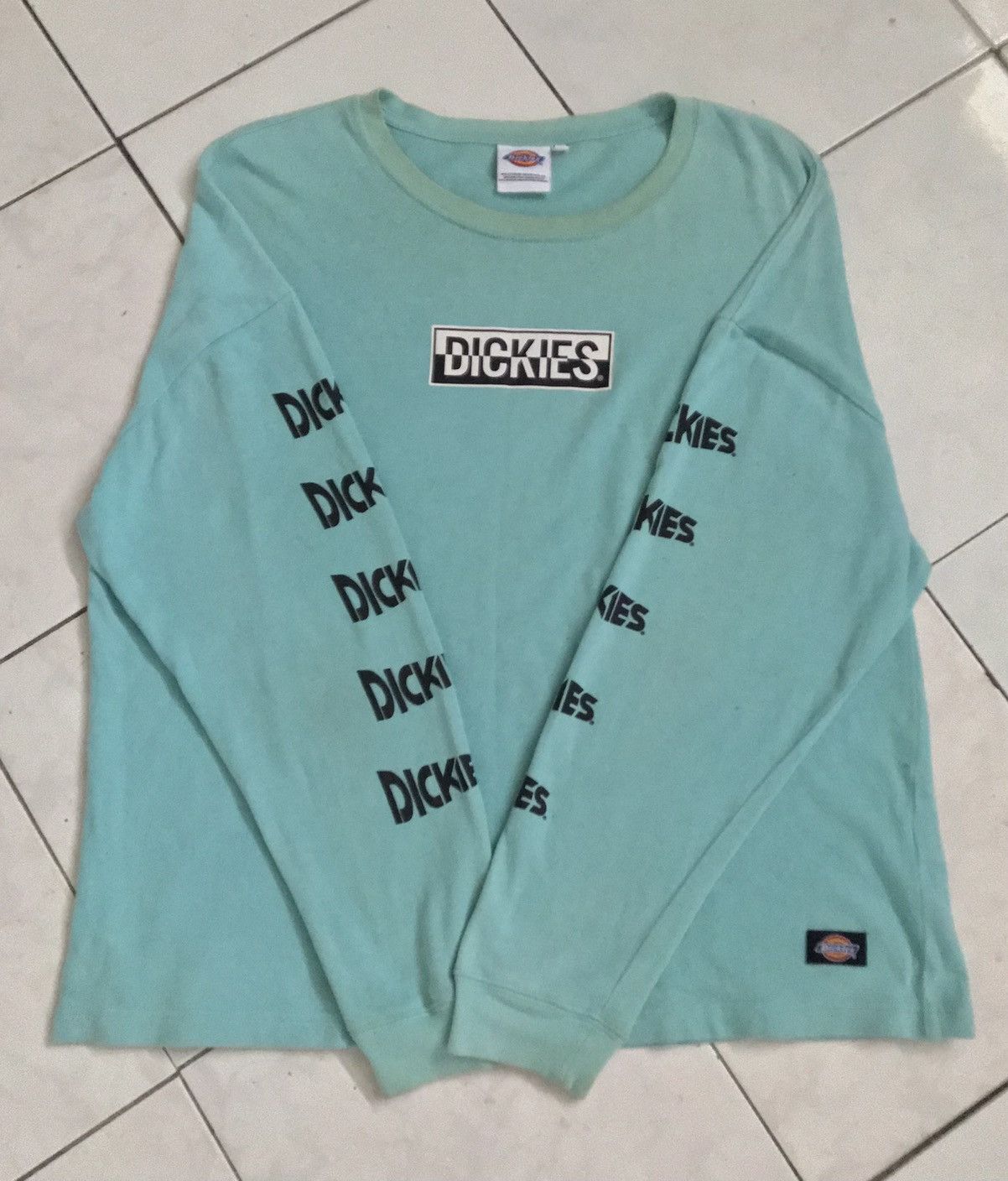Dickies × Streetwear × Vintage Vintage DICKIES Long Sleeve Box Logo ...