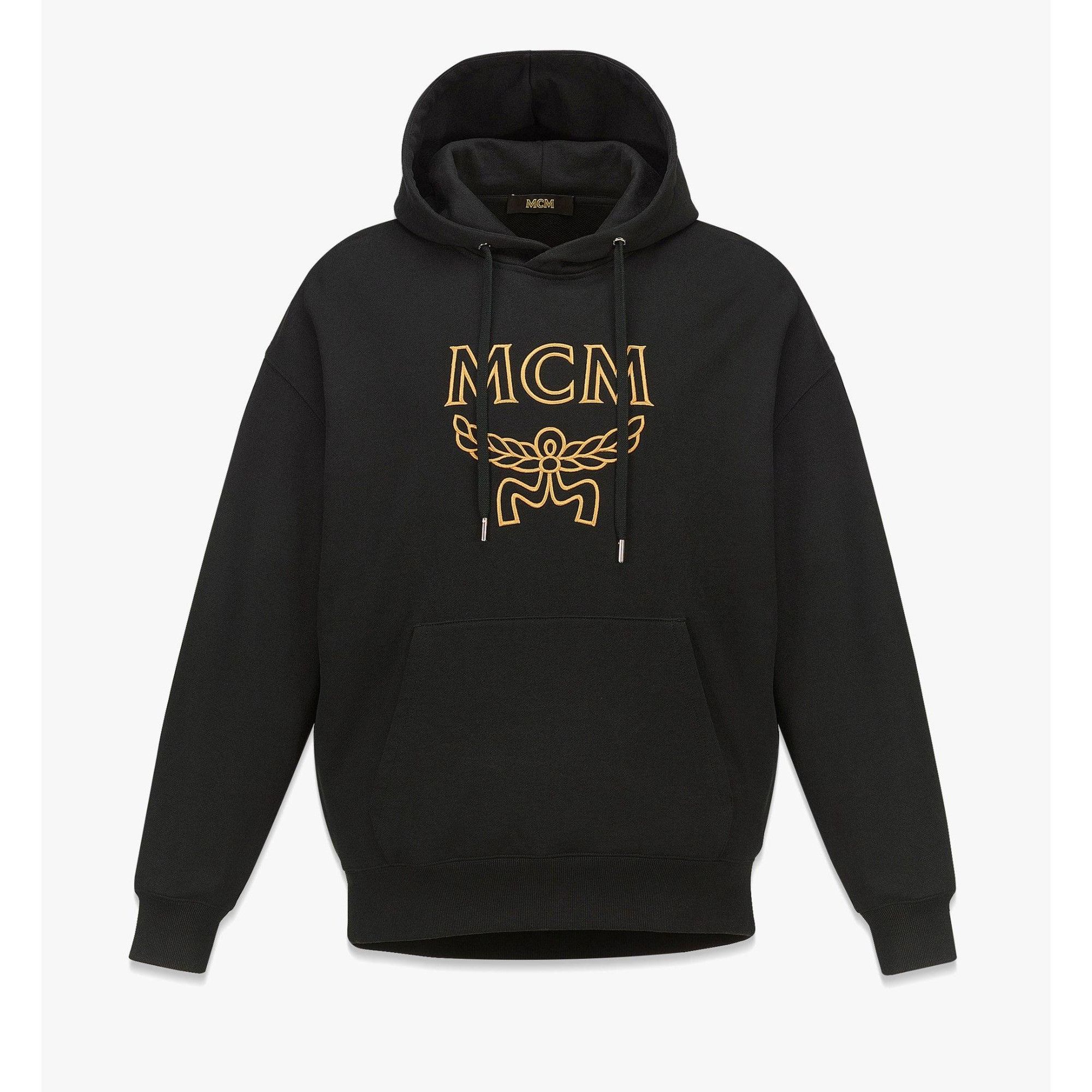 MCM MCM Mens Classic Logo Black Cotton Hoodie/Sweatshirt L | Grailed