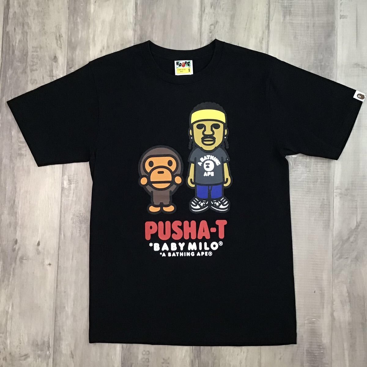Bape × Pusha T BAPE × PUSHA-T Milo T-shirt black a bathing ape | Grailed