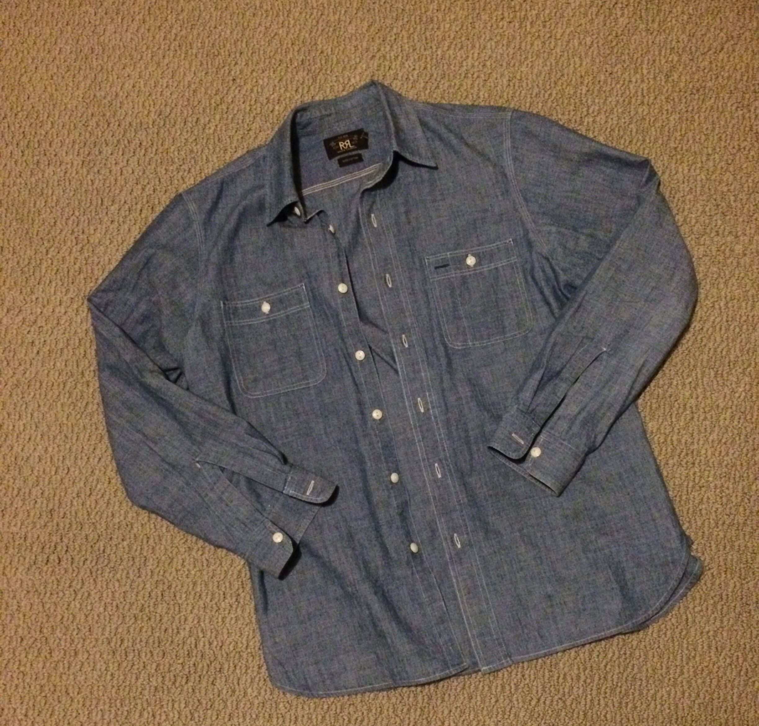 RRL Ralph Lauren chambray work shirt | Grailed