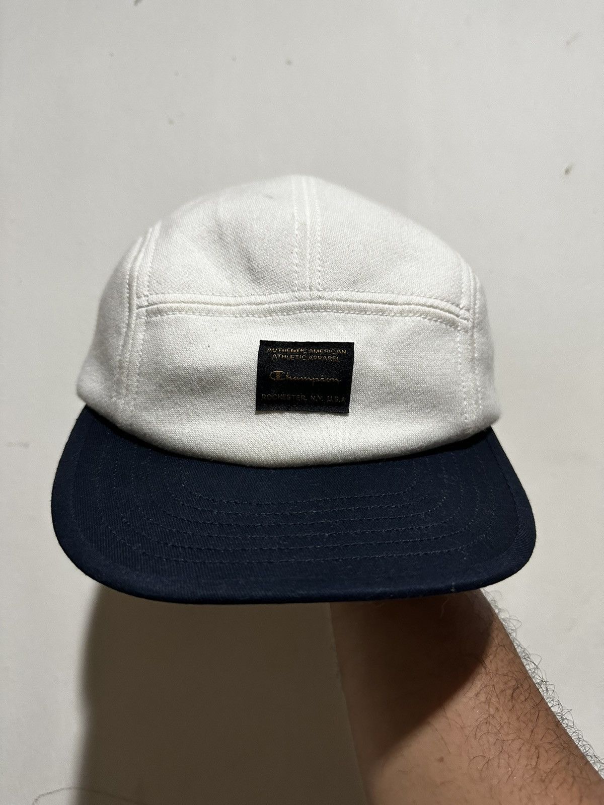 Vintage Champion Box Logo Camp Hat | Grailed