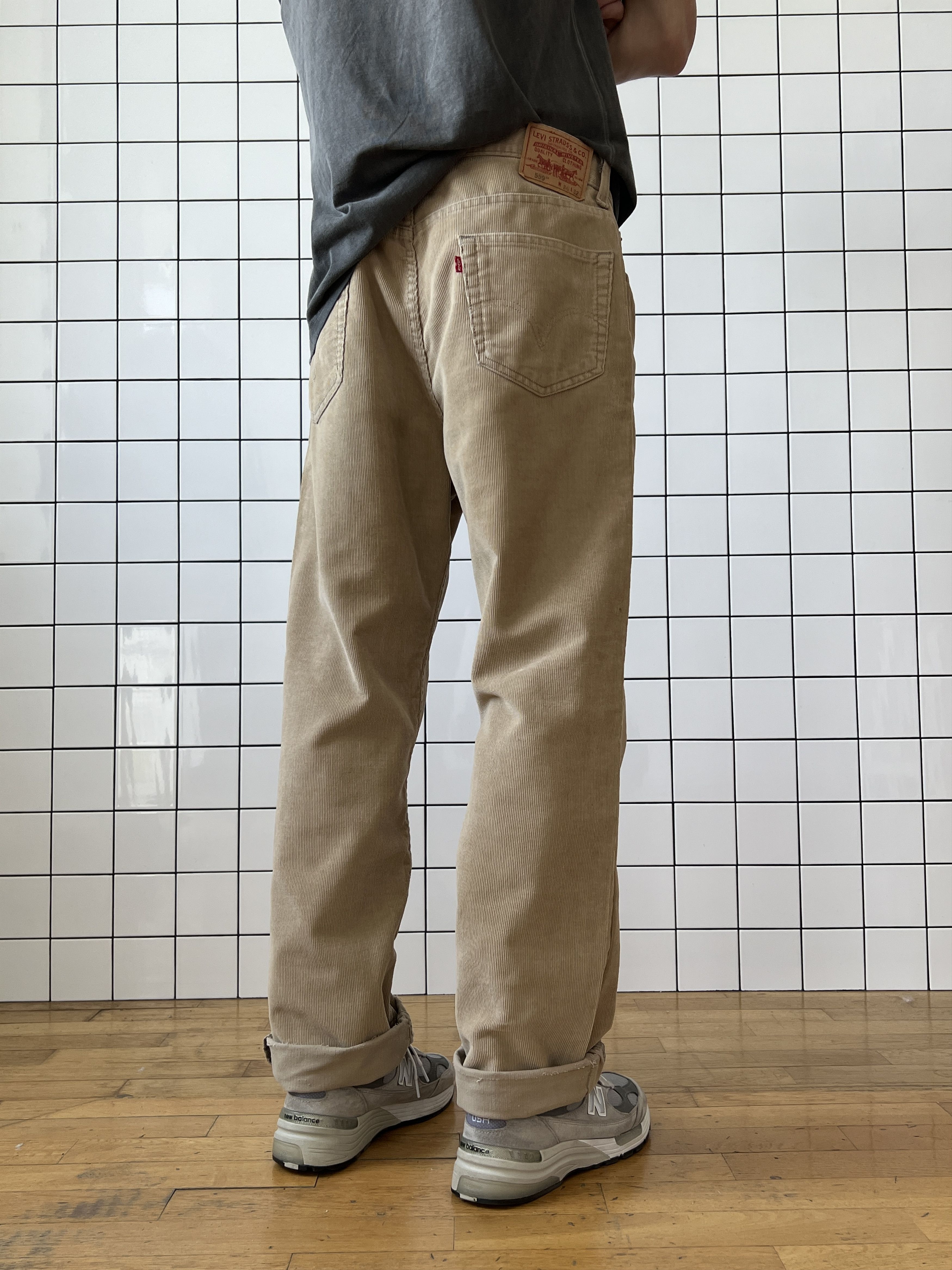 Vintage LEVIS Corduroy Pants Work Carpenter Vintage Beige 90s A8602 ...
