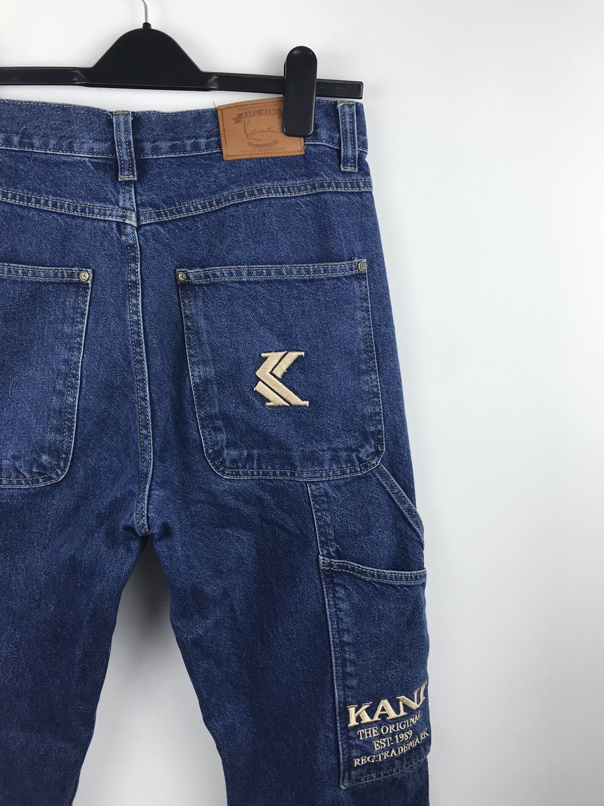 Karl Kani Karl Kani Jeans Dark Wash Denim Cargo Pants | Grailed