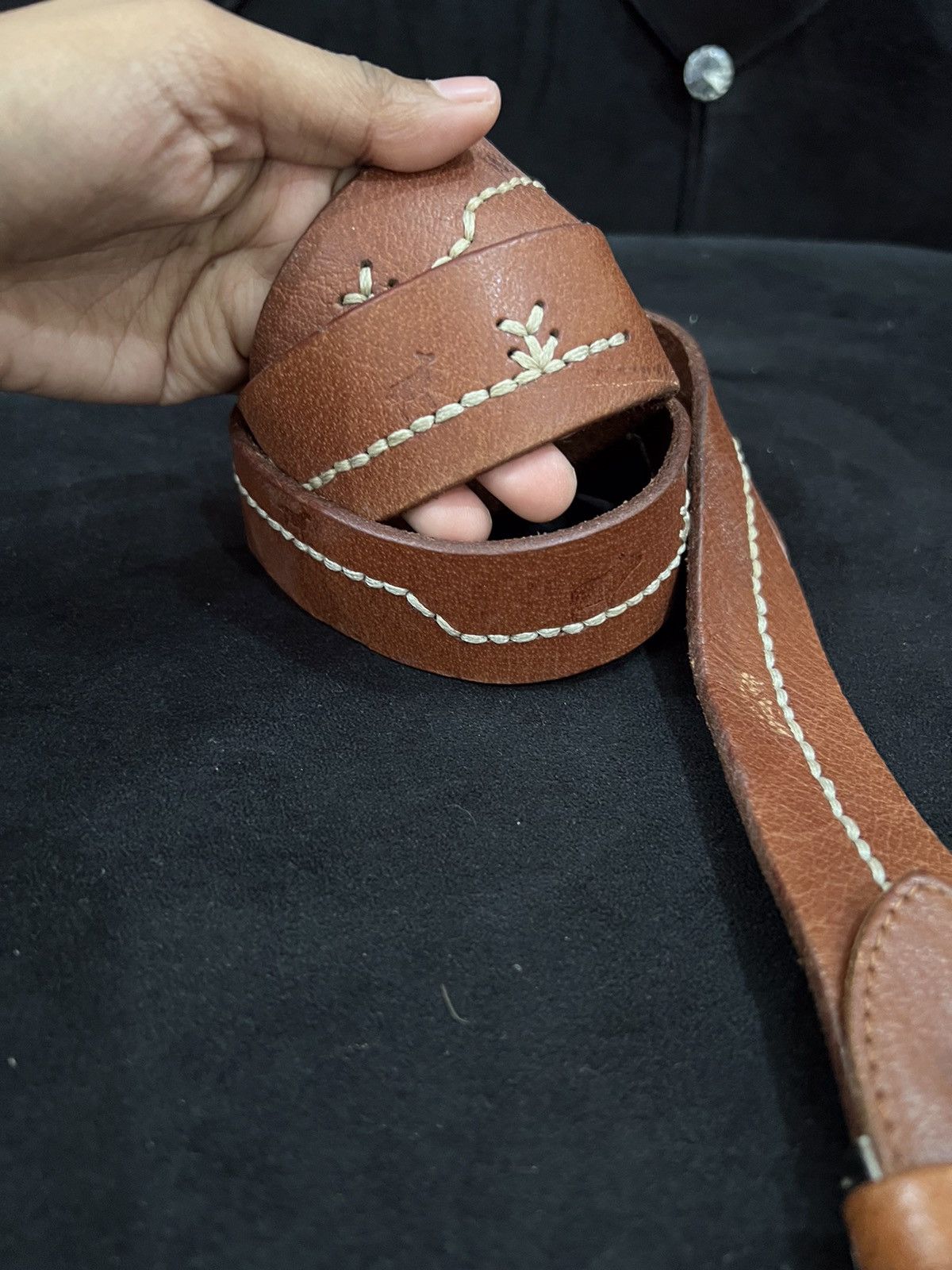 Leather Japanese Brand Leather Buckle Belt | Grailed