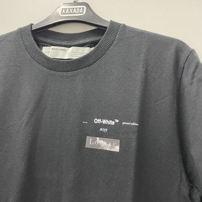 Off-White Off-White Tee Black - LOUVRE - RARE | Grailed