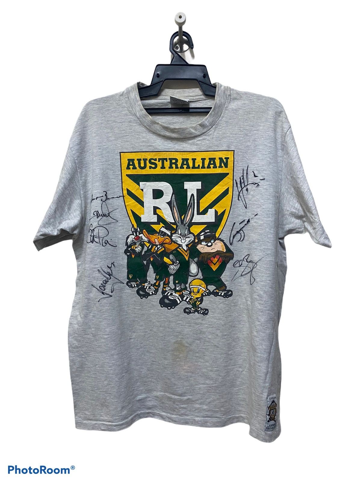 Signatures × Vintage × Warner Bros VTG MEMORABILIA 94 AUSTRALIA RUGBY ...