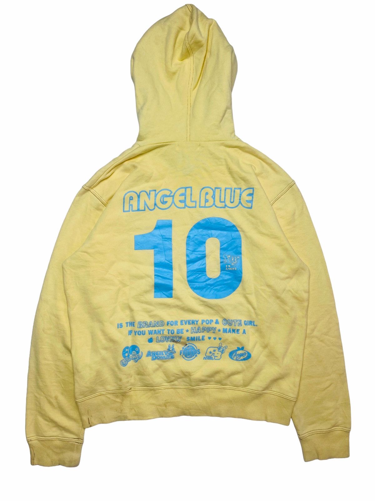 Japanese Brand ☠️NEEDGONE☠️2000s Angel Blue - Angels Yellow Hoodie ...