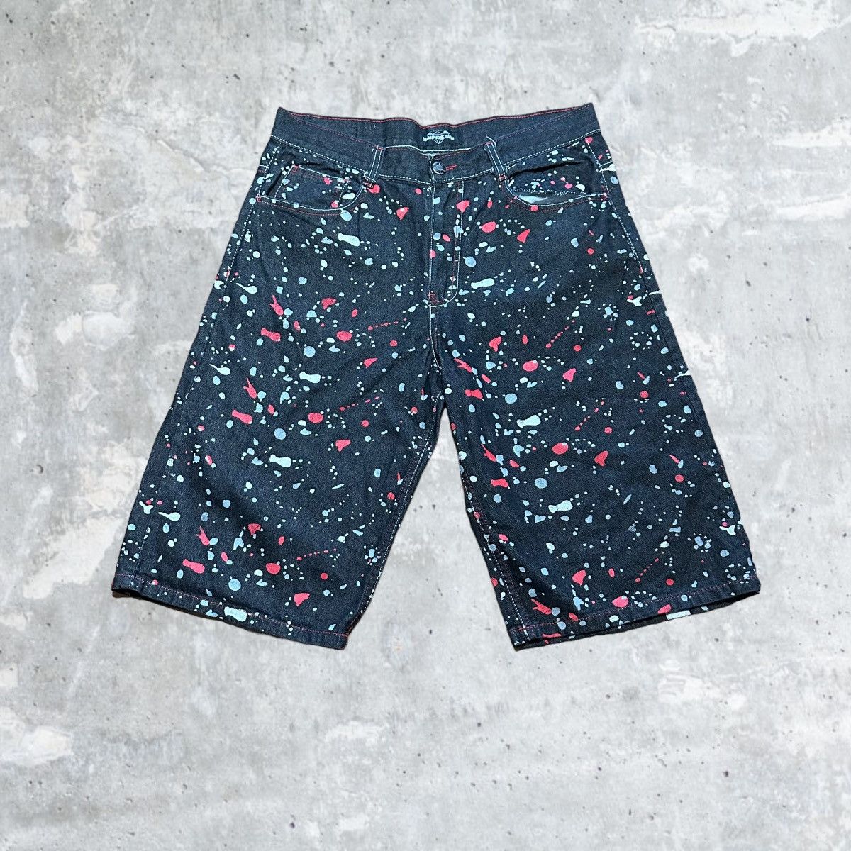 Southpole Crazy Vintage Southpole Jnco Opium Jorts Paint Splatter | Grailed
